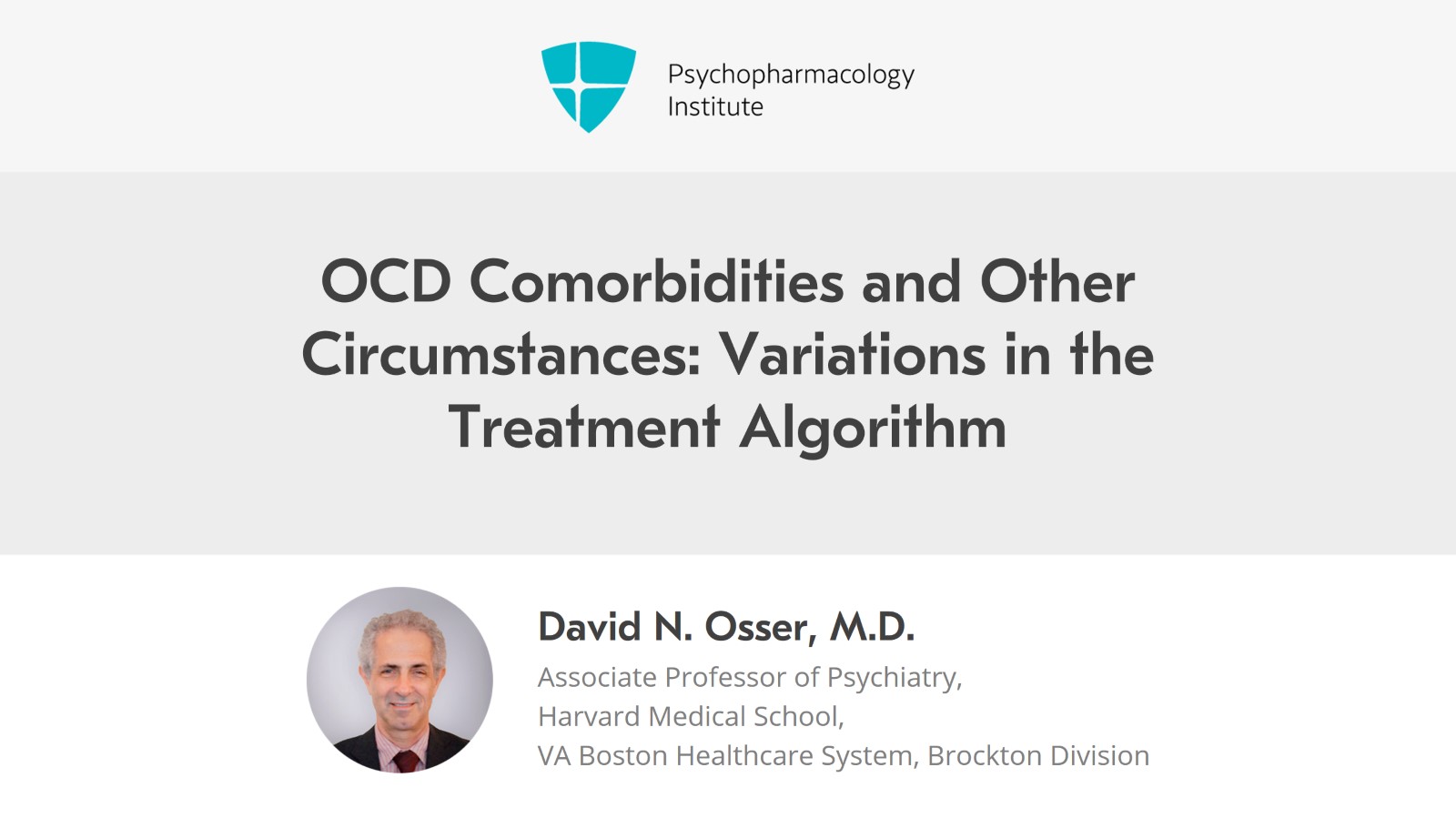 OCD Comorbidities and Other Circumstances: Variations in the Treatment ...